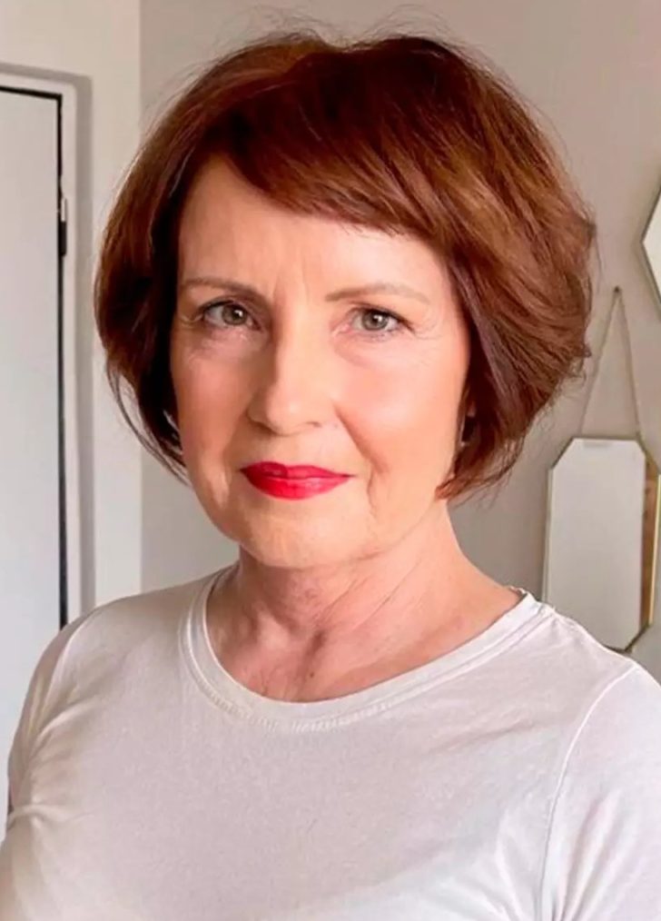 17 Low Maintenance Hairstyles with Bangs for Women Over 50