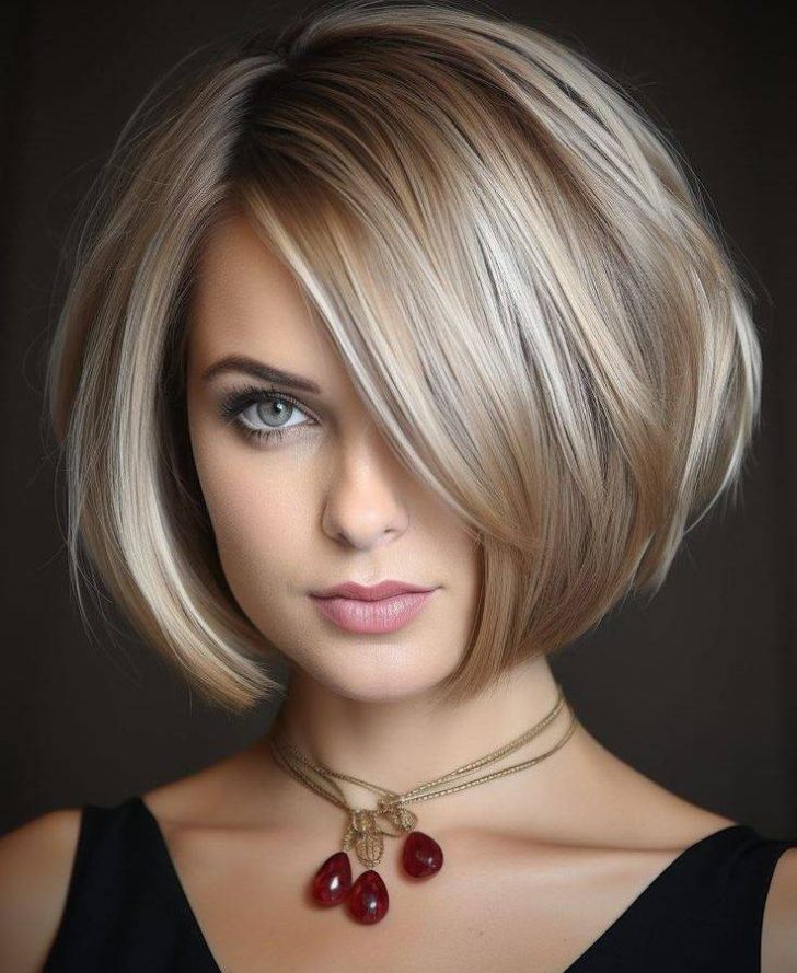 14 Flattering Bob Haircuts for Round Faces